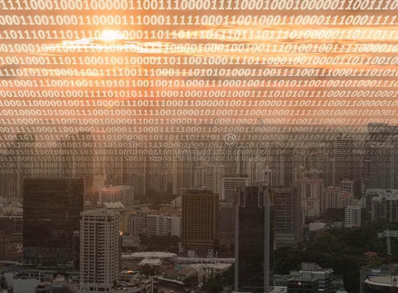 Concept of Modern Digital City and Innovation Stock Illustration ...