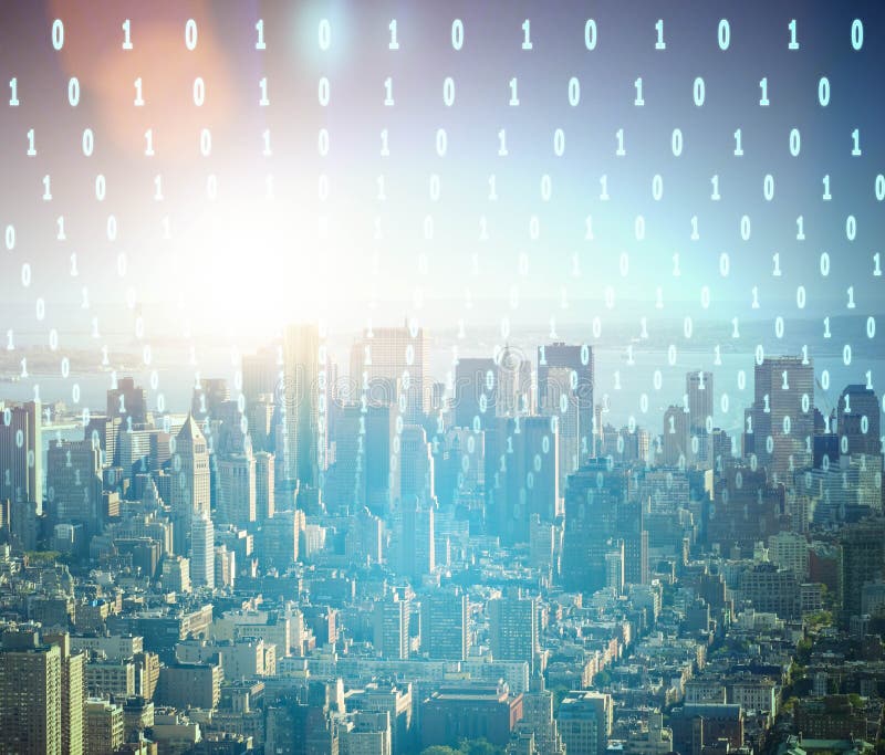 Concept of Modern Digital City and Innovation Stock Illustration ...