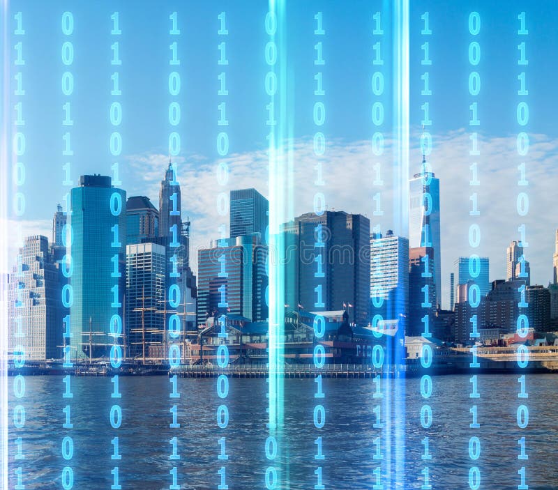 Concept of Modern Digital City and Innovation Stock Illustration ...