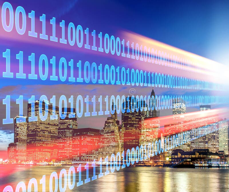 Concept of Modern Digital City and Innovation Stock Image - Image of ...