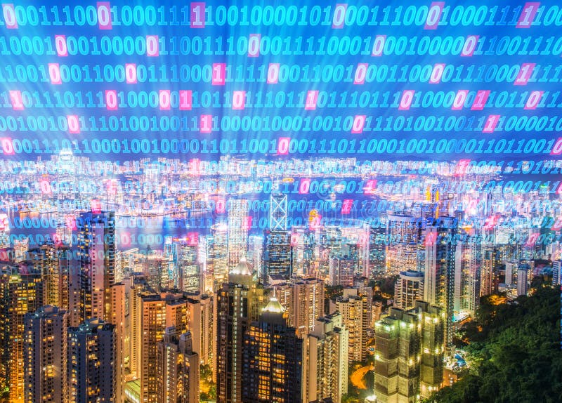 Concept of Modern Digital City and Innovation Stock Photo - Image of ...