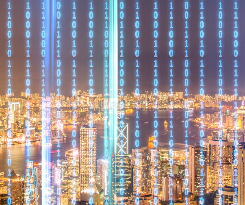 Concept of Modern Digital City and Innovation Stock Photo - Image of ...