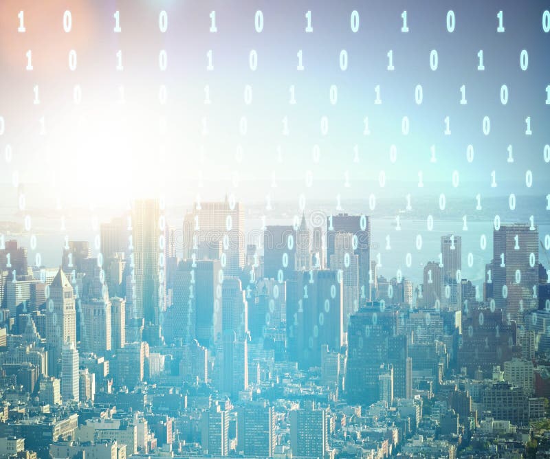 Concept of Modern Digital City and Innovation Stock Photo - Image of ...