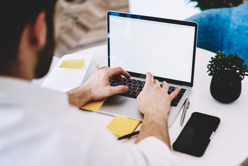 Concept of Modern Technology and Distance Job Stock Image - Image of ...