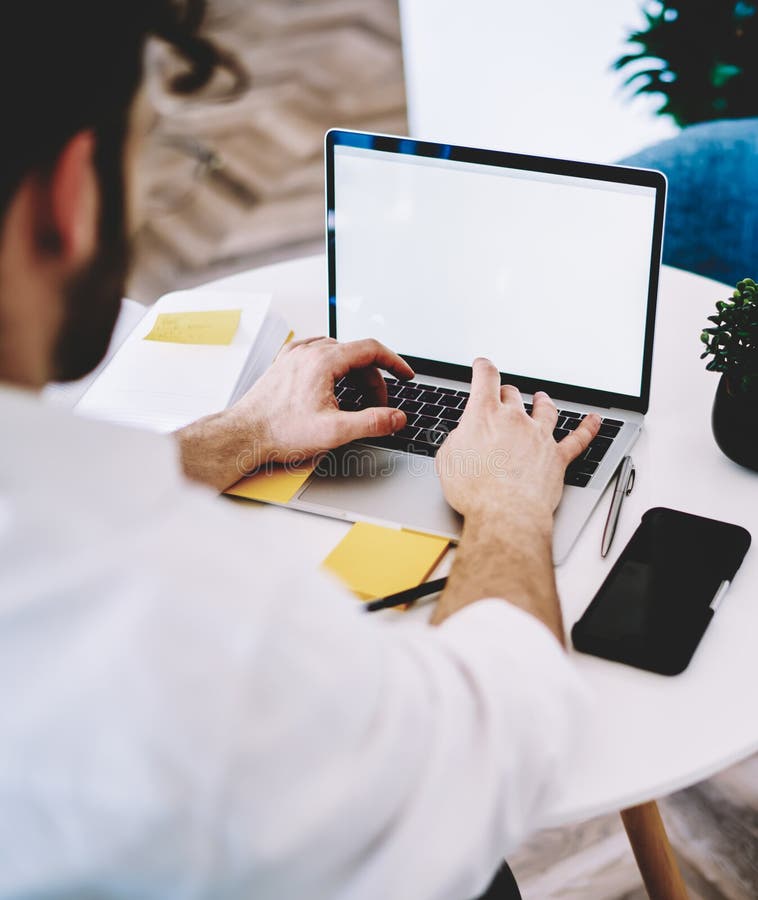 Concept of Modern Technology and Distance Job Stock Image - Image of ...