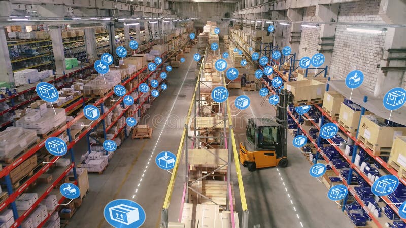 The Concept of a Modern Warehouse in a Factory. Modern Warehouse in a ...