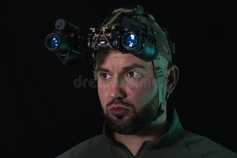 A Concept of Modern Warfare and Covert Operations Featuring a Close-up ...