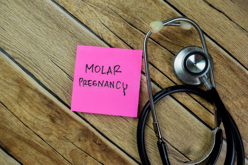 Concept of Molar Pregnancy Write on Sticky Notes with Stethoscope ...