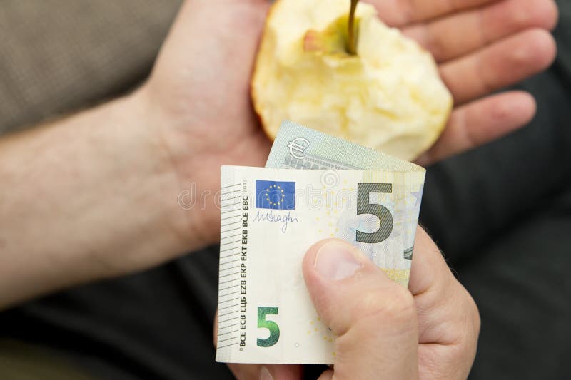 The Concept of Money. Expensive Food Stock Photo - Image of expense ...