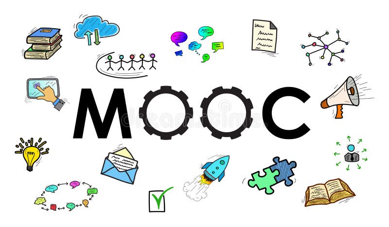 Concept of mooc stock illustration. Illustration of university - 102425802
