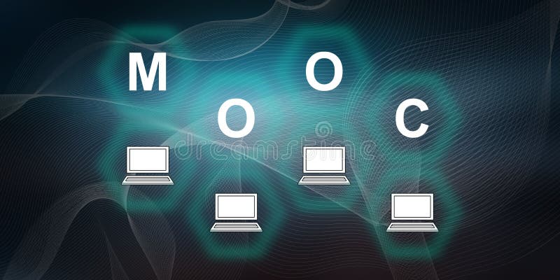 Concept of mooc stock illustration. Illustration of elearning - 126173883
