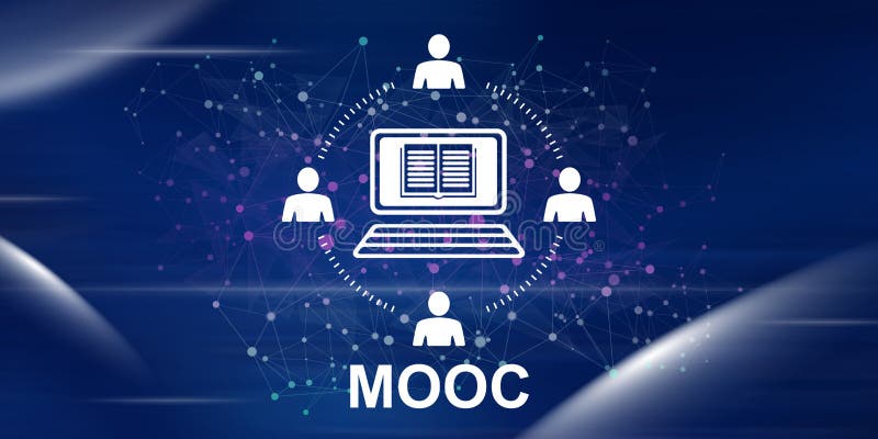Concept of mooc stock illustration. Illustration of business - 236431143