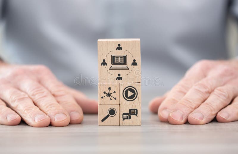 Concept of mooc stock illustration. Illustration of online - 283612514