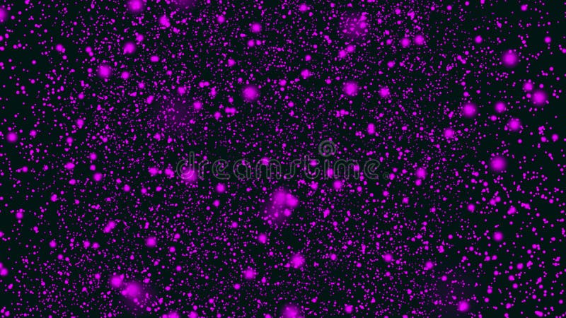 Concept Motion Design Purple Dots Move on a Dark Background. Technology Graphics. Pink Plexus ...