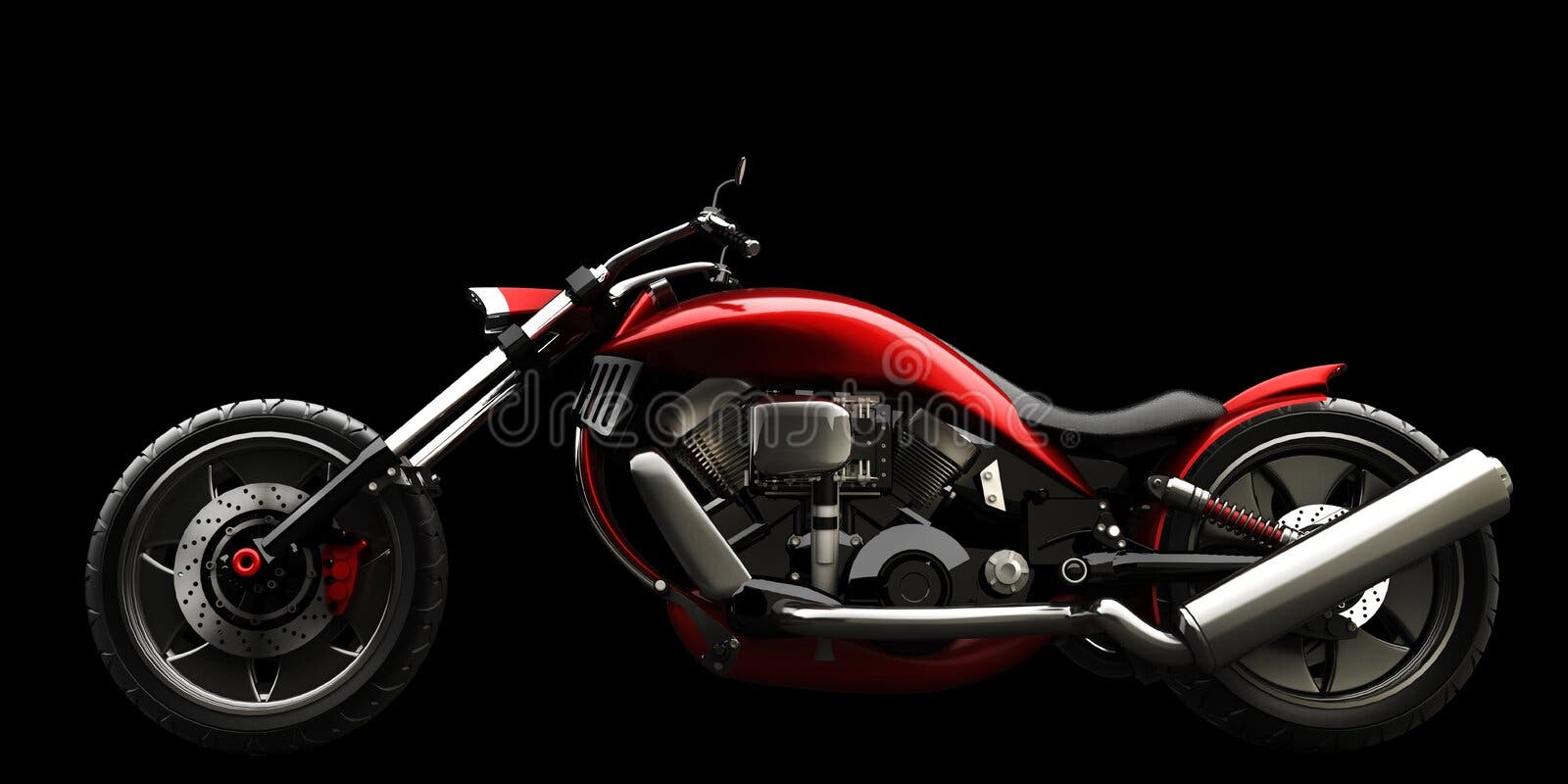 Concept Motorcycle Isolated Stock Illustration - Illustration of modern ...