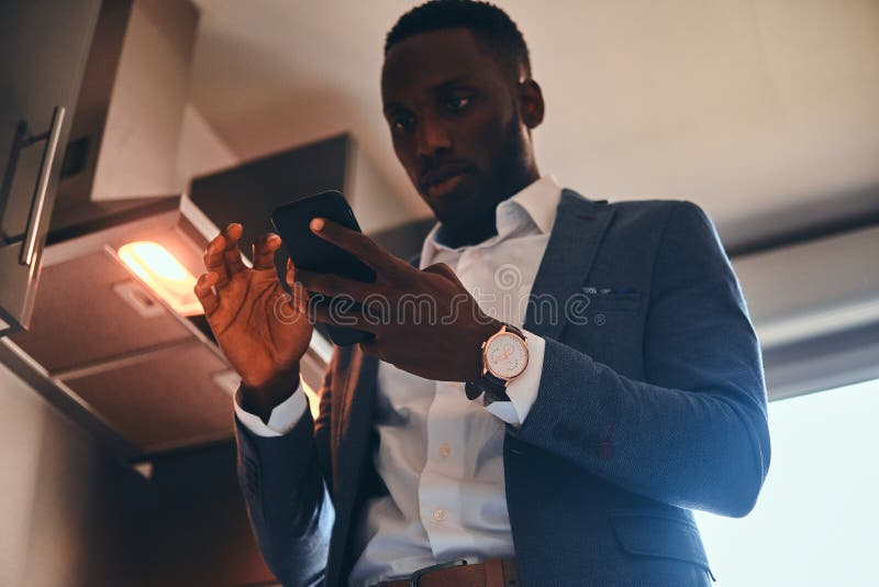 Concept of Mourning Routine - Man Has Coffee at the Kitchen Stock Image ...