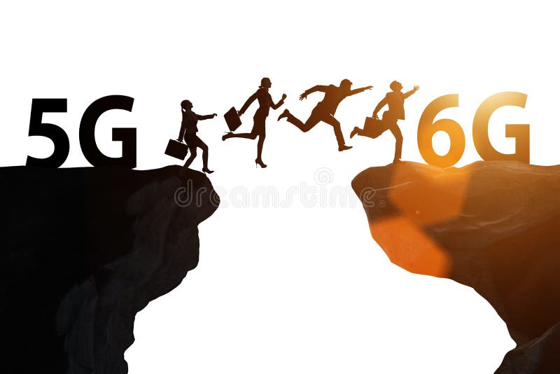 Concept of Moving from 5g Technology To 6g Stock Image - Image of ...