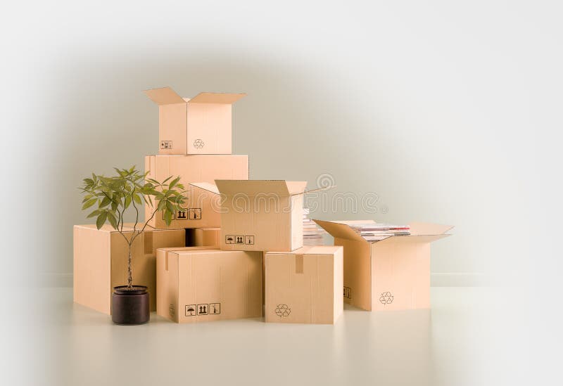 Packing / Unpacking stock image. Image of full, move, unpacked - 4859251