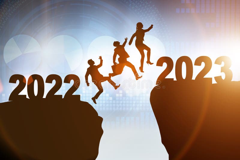Concept of Moving from 2022 To 2023 Stock Image - Image of 2022, change ...