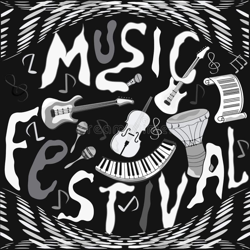 The Concept of a Musical Abstract Poster of Musical Elements and ...