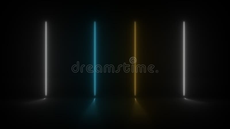 Concept 91-N1 Abstract Neon Lights Animation Stock Video - Video of ...