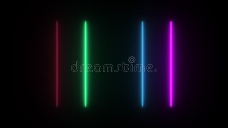 Concept 86-N1 Abstract Neon Lights Animation Stock Video - Video of ...