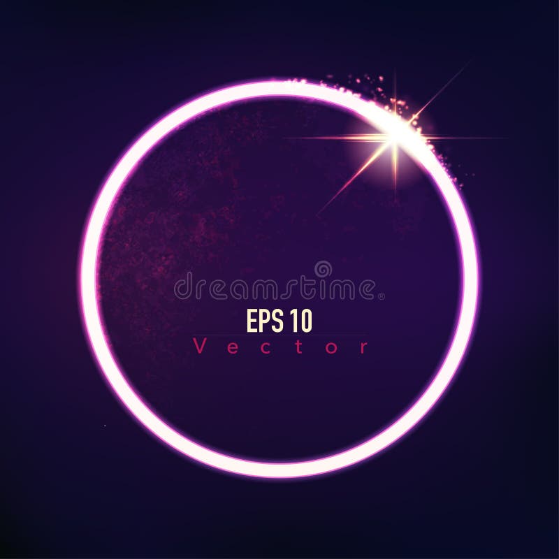 Eclipse stock vector. Illustration of purple, abstract - 101479138