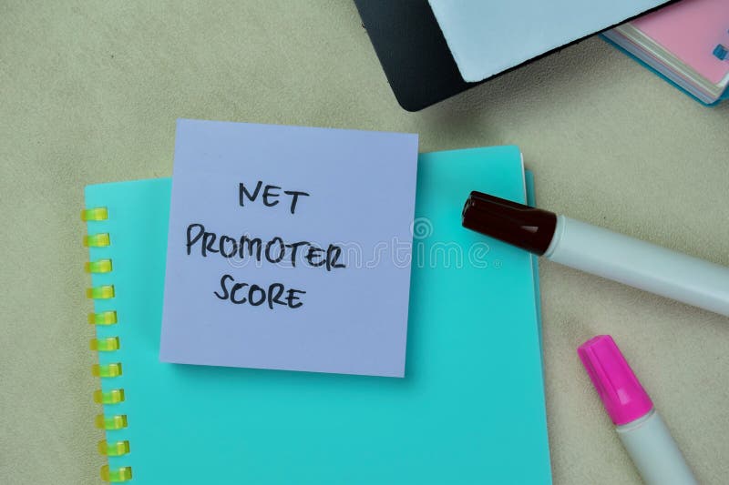Concept of Net Promoter Score Write on Sticky Notes Isolated on Wooden ...