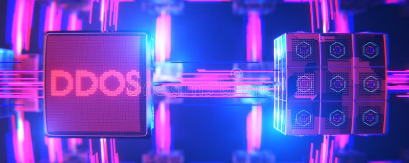 Concept of Network Ddos Attack on Computer Systems. the Concept of a ...