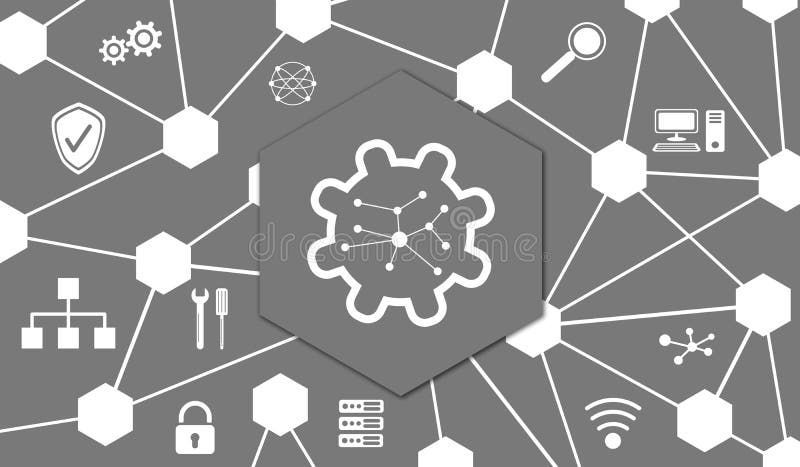 Concept of Network Management Stock Illustration - Illustration of ...