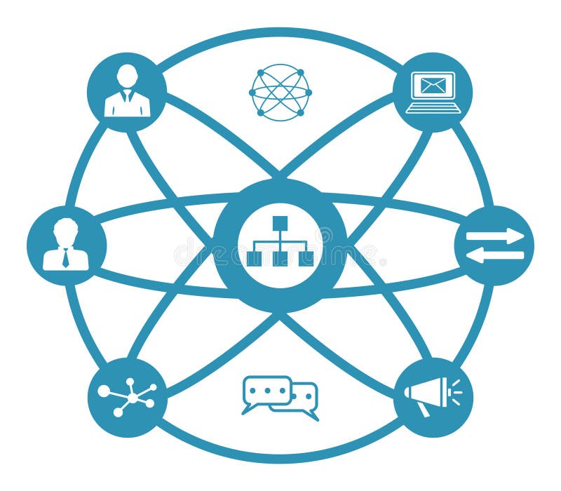 Concept of Network Marketing Stock Illustration - Illustration of ...