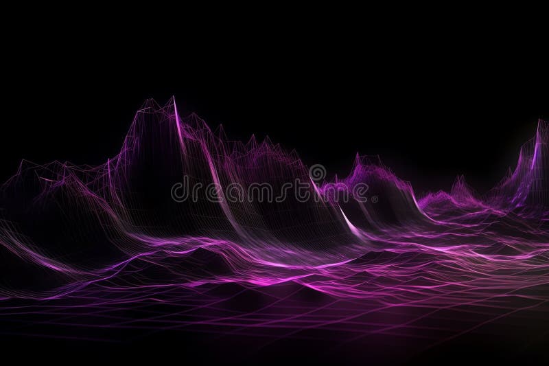 Network Technology Background Futuristic Tech Black Background and ...