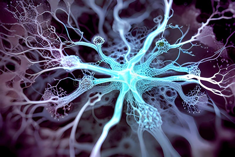 Concept of Neurons and Nervous System Stock Illustration - Illustration ...