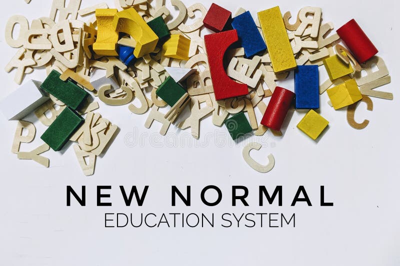 Concept of NEW NORMAL for School and Education System. Stock Photo ...