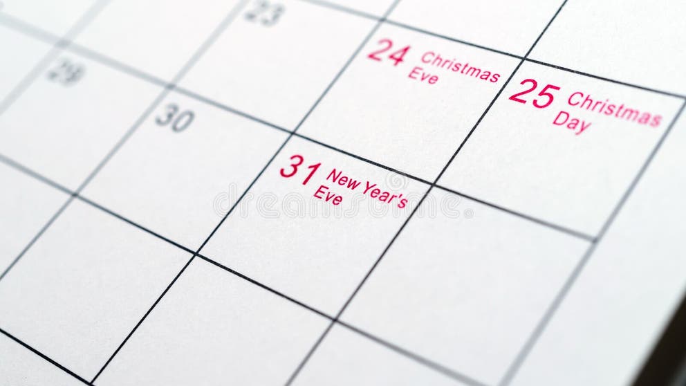 The Concept of the New Year on December Thirty-first Stock Image ...