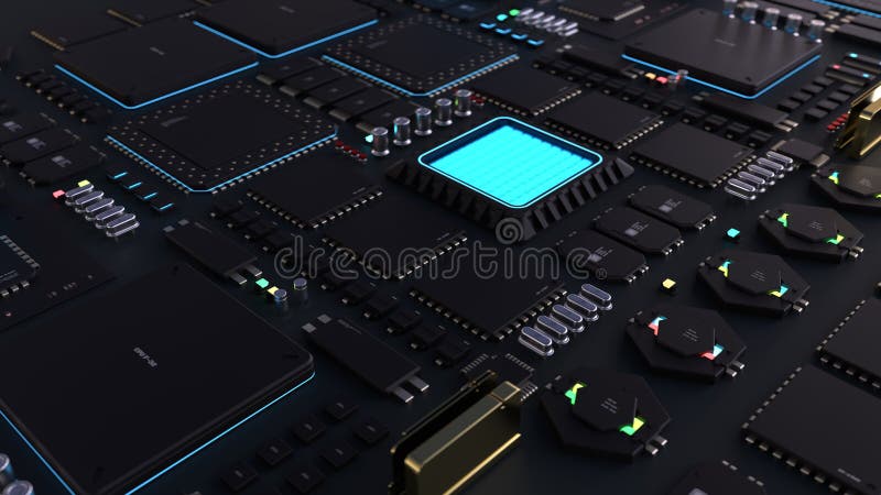 The Concept of Next-generation Computer Technology Stock Illustration ... The Concept of Next-generation Computer Technology Stock Illustration ...