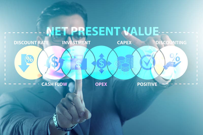 Concept of NPV - Net Present Value Stock Photo - Image of investment ...