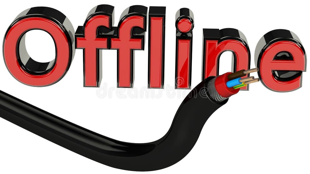 Concept offline stock illustration. Illustration of phone - 45639072