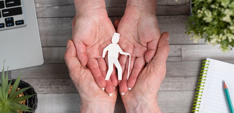 Concept of Old Age Insurance Stock Image - Image of people, insurance ...