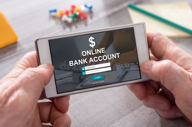 Concept of Online Bank Account Stock Image - Image of security, account ...