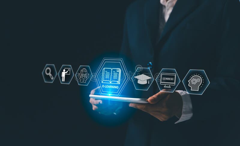 Concept of Online Education, E-learning, Digital Courses, Leverages Internet To Provide Training ...