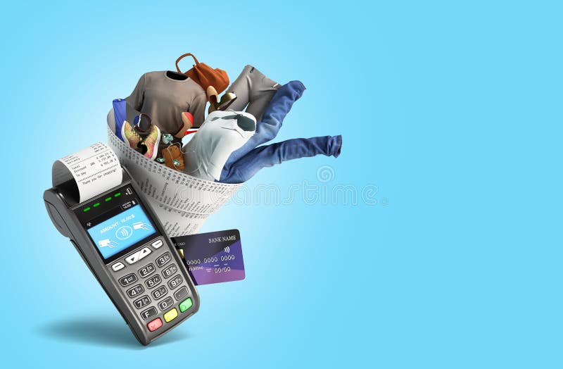 Concept of Online Ordering of Clothes and Accessories the Clothes is ...