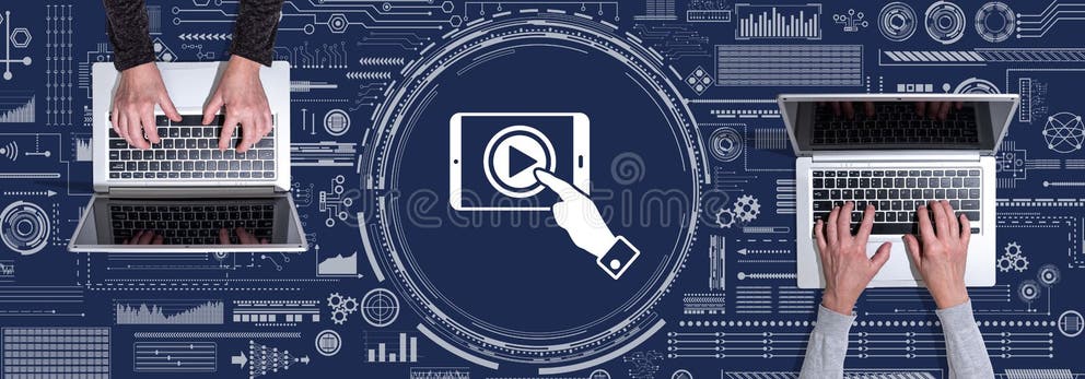 Concept of Online Streaming Stock Image - Image of play, online: 250312083