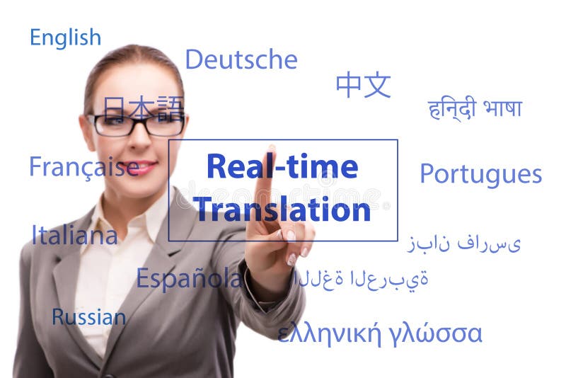 Concept of Online Translation from Foreign Language Stock Photo - Image ...