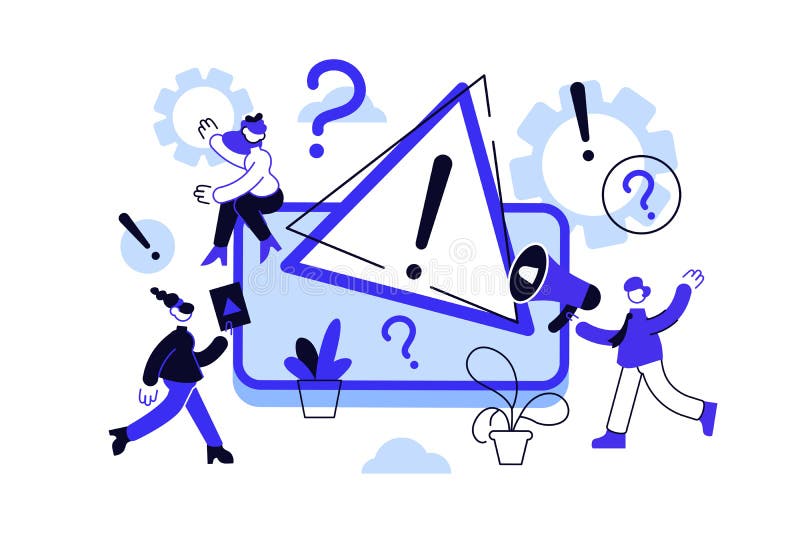 Operating System Error Warning or Lost Internet Stock Vector ...