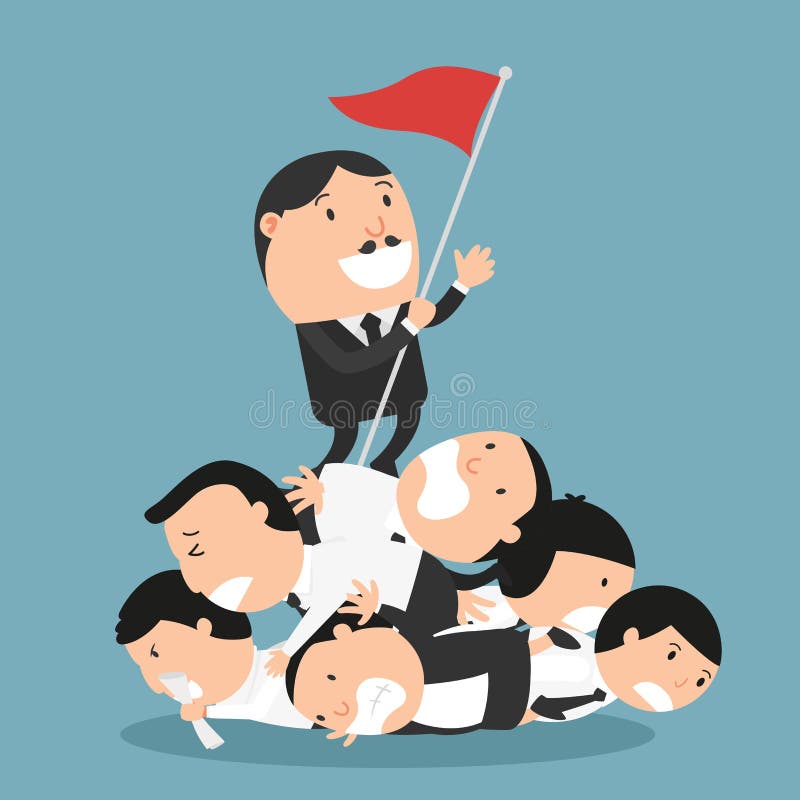 Concept of Oppressed by the Boss Stock Vector - Illustration of ...