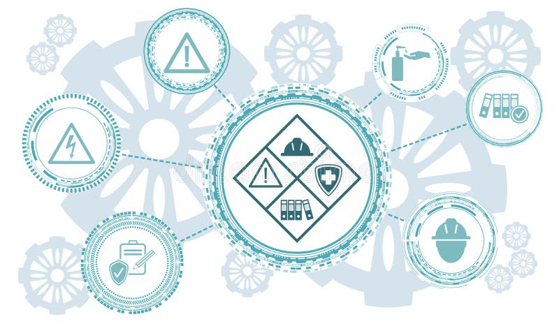Concept of osha stock illustration. Illustration of attention - 251367328