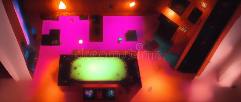 An Overhead View of a Television in a Room. Generative AI Stock ...