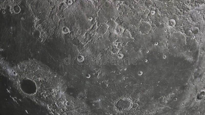 Concept 11-P1 Scenery of Realistic Moon Surface from Space with ...