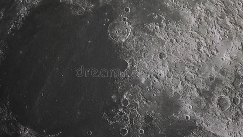 Concept 17-P1 Scenery of Realistic Moon Surface from Space with ...